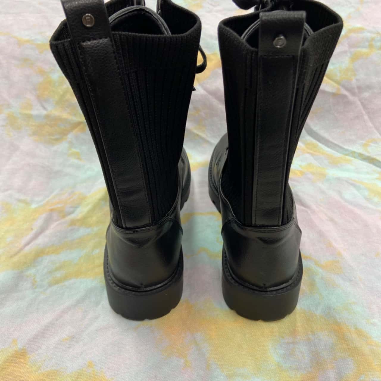 French Connection Women's Size 38 Black lace-up shoes