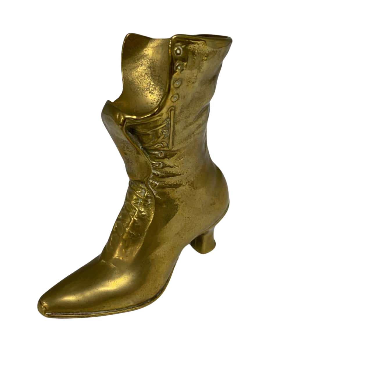 Vintage Brass Victorian Boot