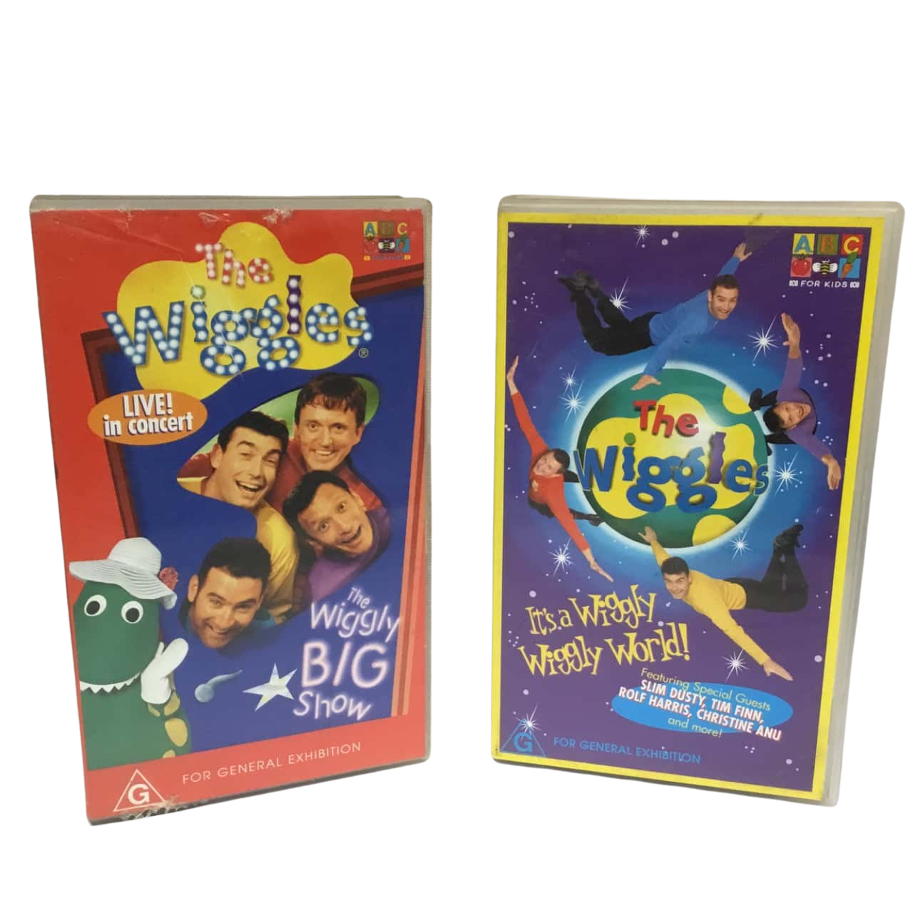 Vintage The Wiggles VHS Tapes as pictured