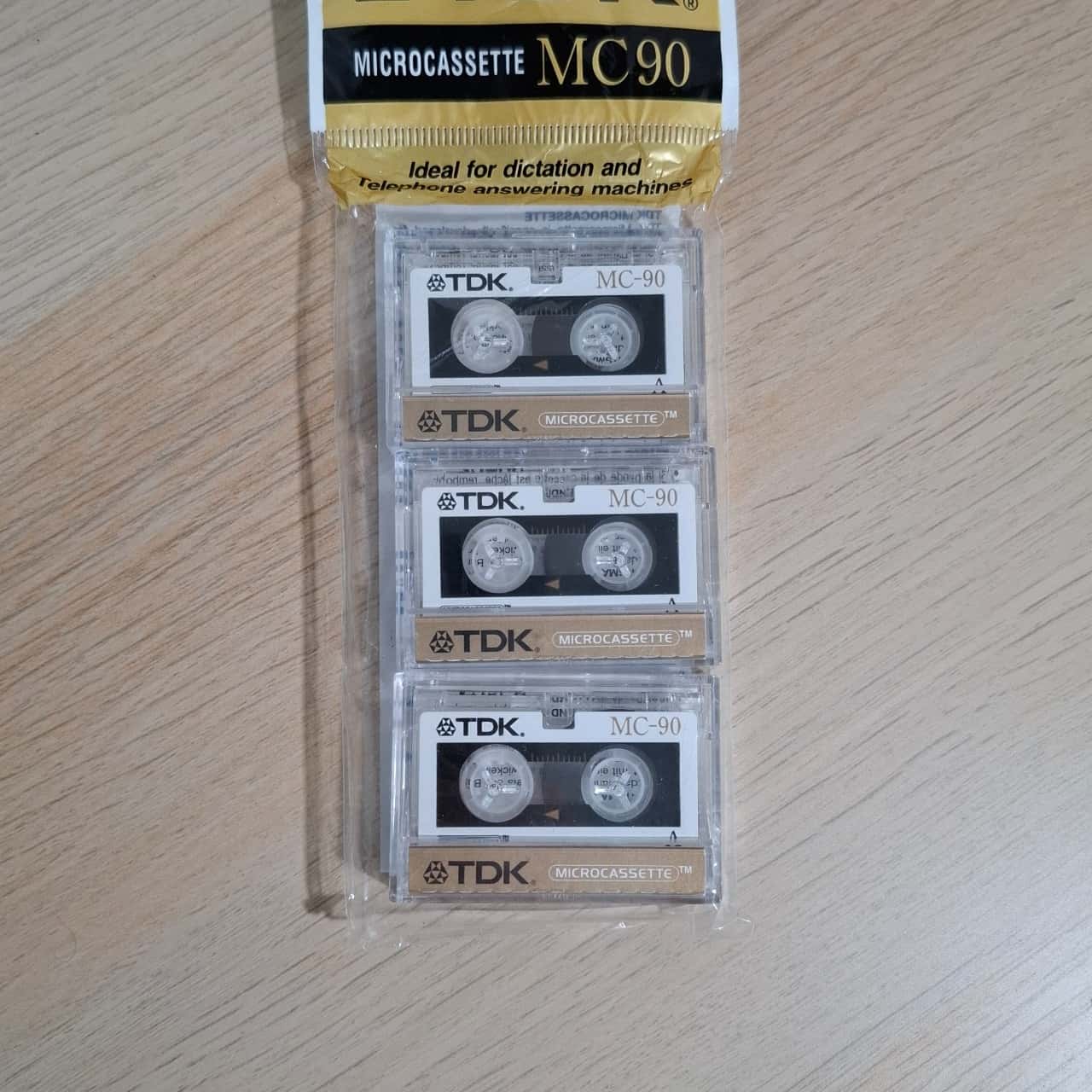 Vintage 3pck of TDK MC90 microcassettes(s)