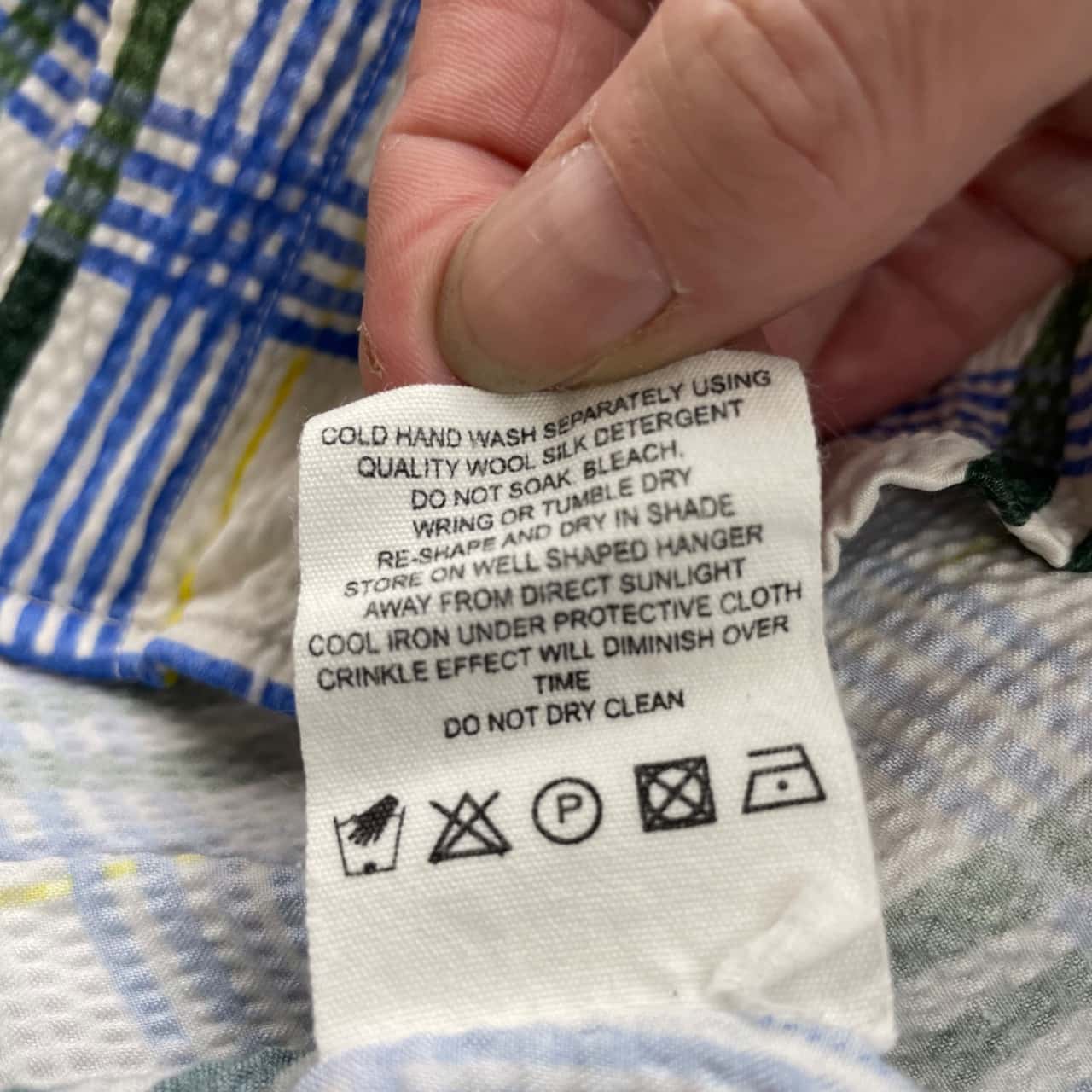 Skin and Threads Women's Size 1 Button Up Top Blue / Green ...