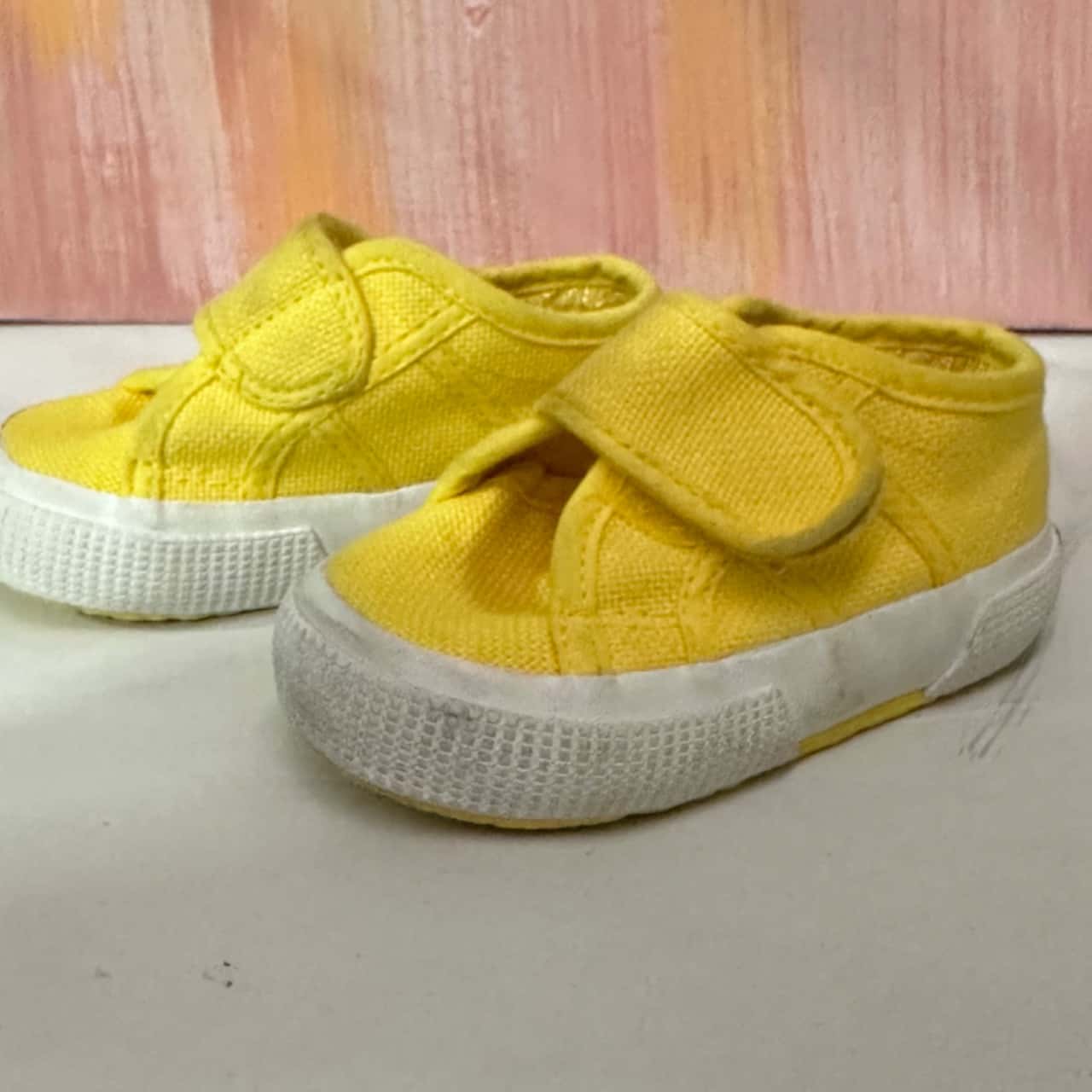 Kids Yellow Superga Shoes