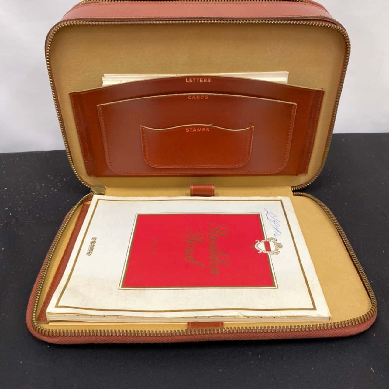 Vintage English gentleman leather travel set(s)