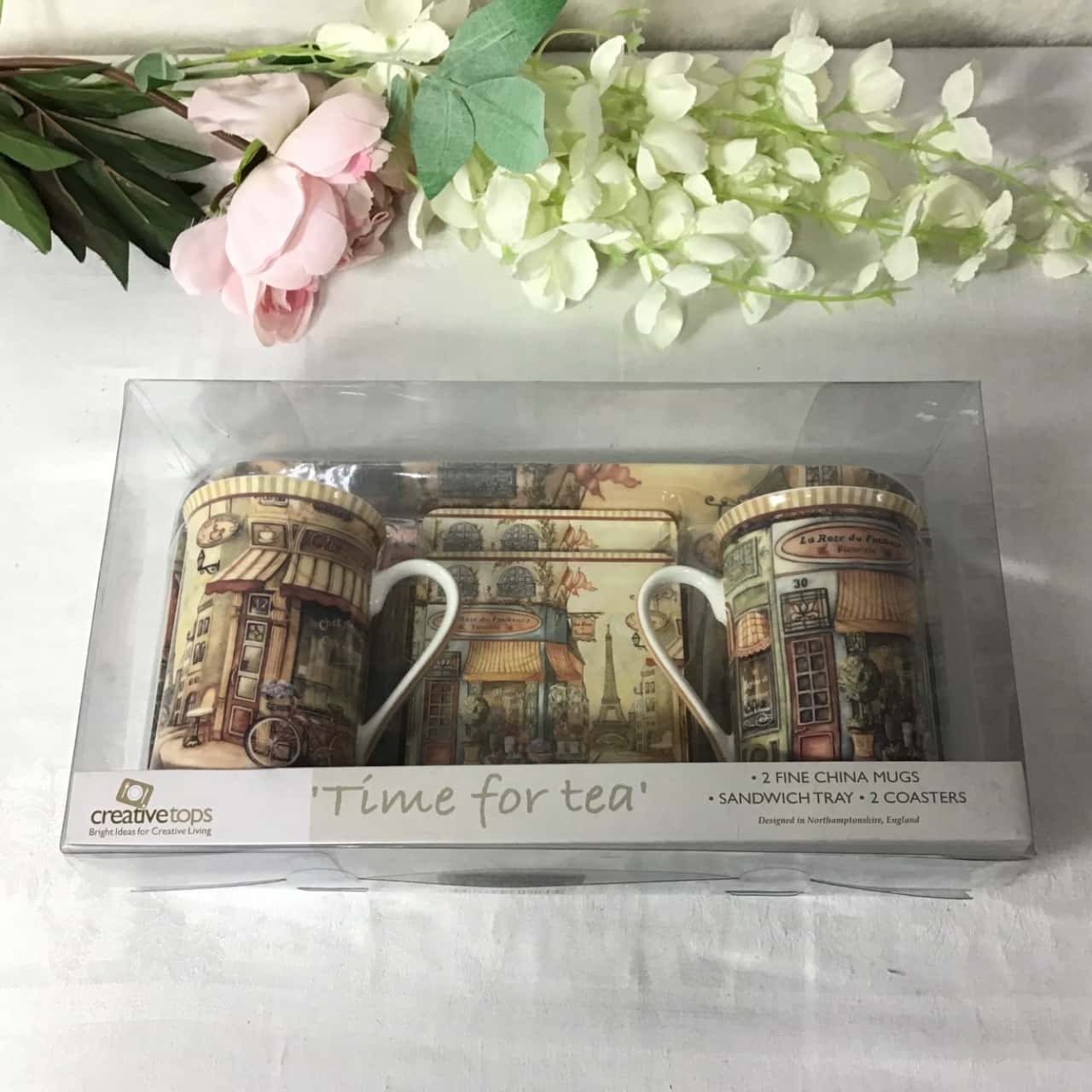 Creative Tops "Time for Tea" Boutiques 2 x Fine China Mugs, Sandwich ...