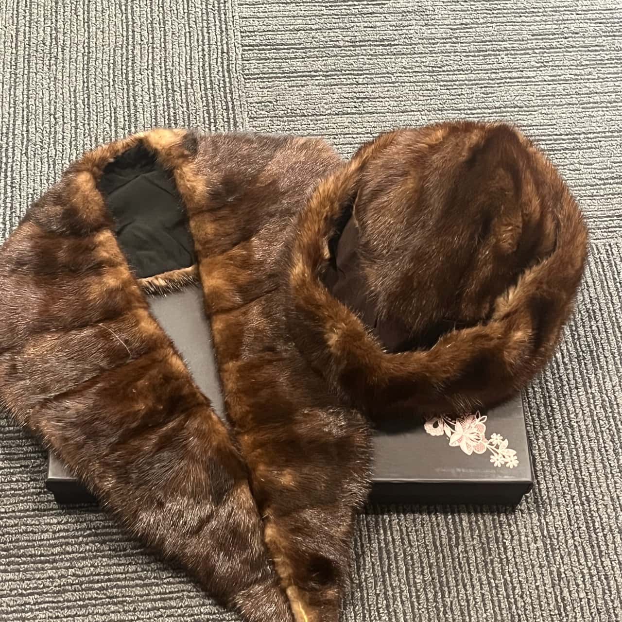 Vintage Macy's Little Shop Fur Hat and Stole