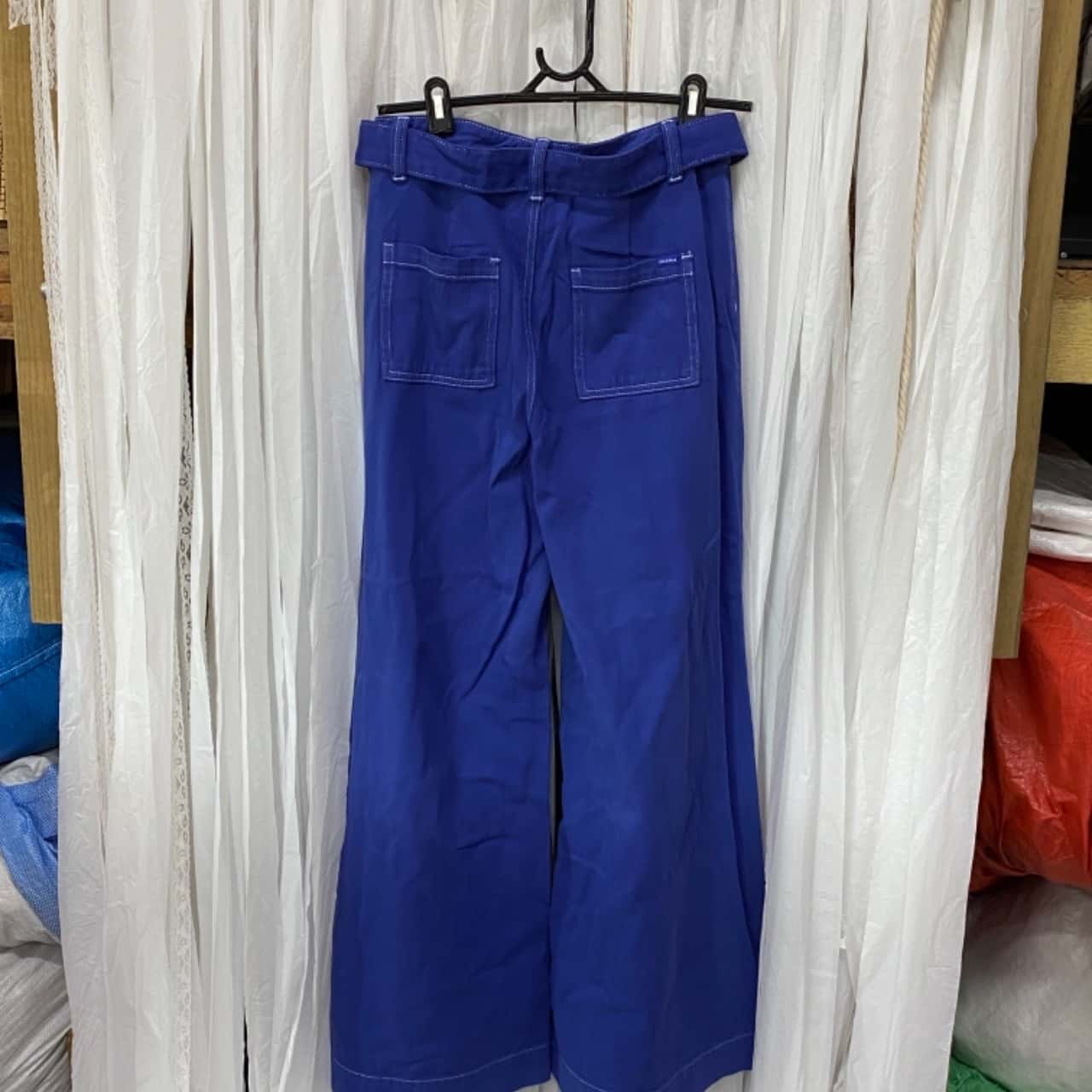 Ghanda Womens Size 12 Wide Leg Blue trousers (s)