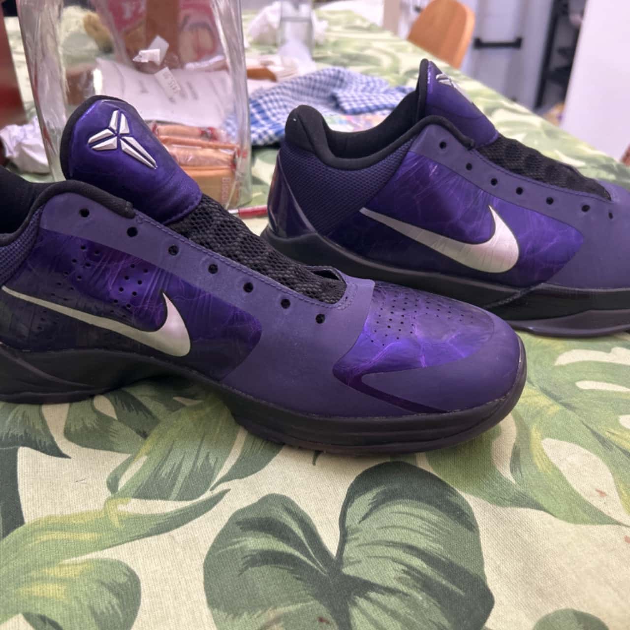 Nike 2010 Zoom Kobe 5 'Ink'Mens Size 11 Black / Purple (b19)