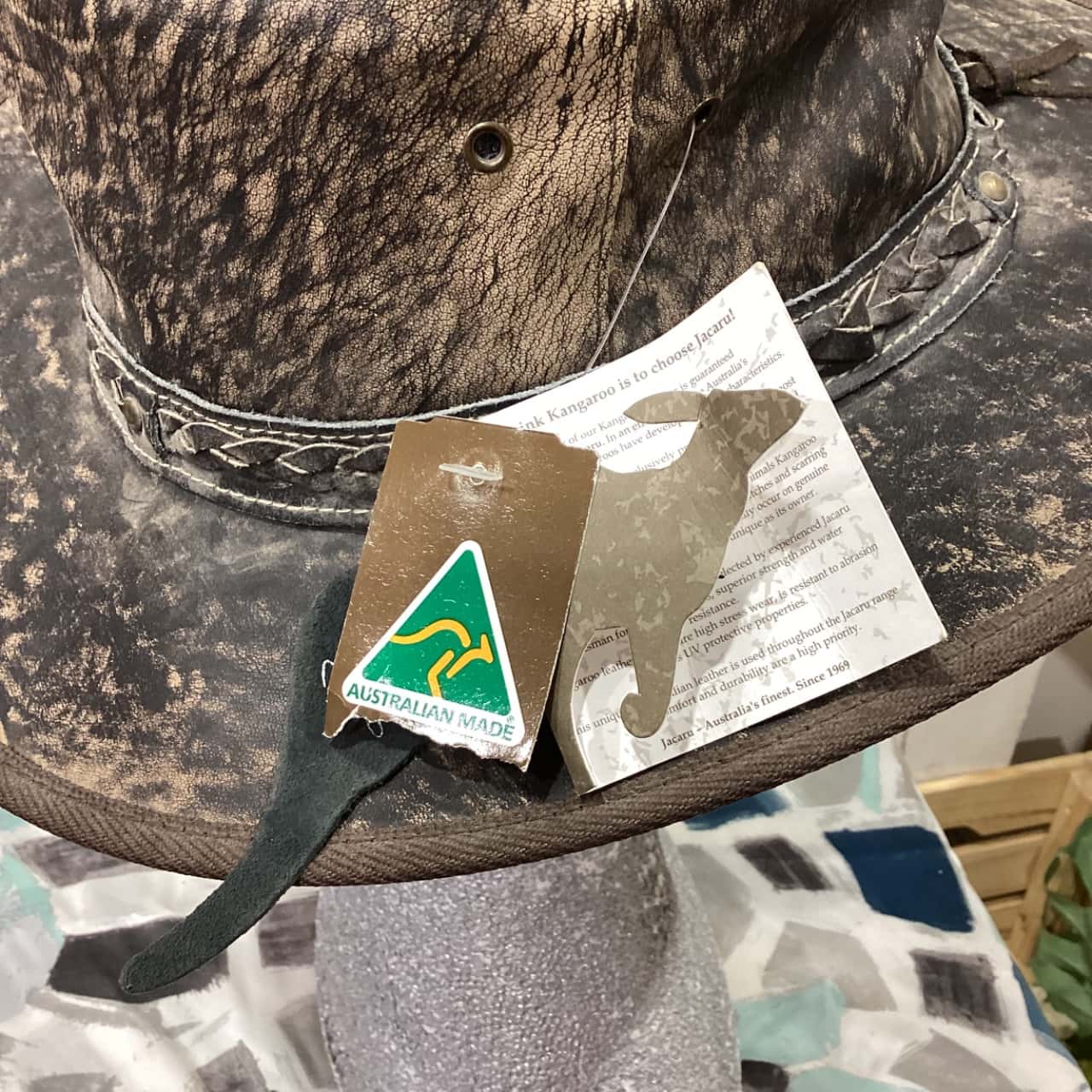 JACARAM AUST BRAND! BNWT GENUINE LEATHER! THE ROO TRAVELER HAT ...