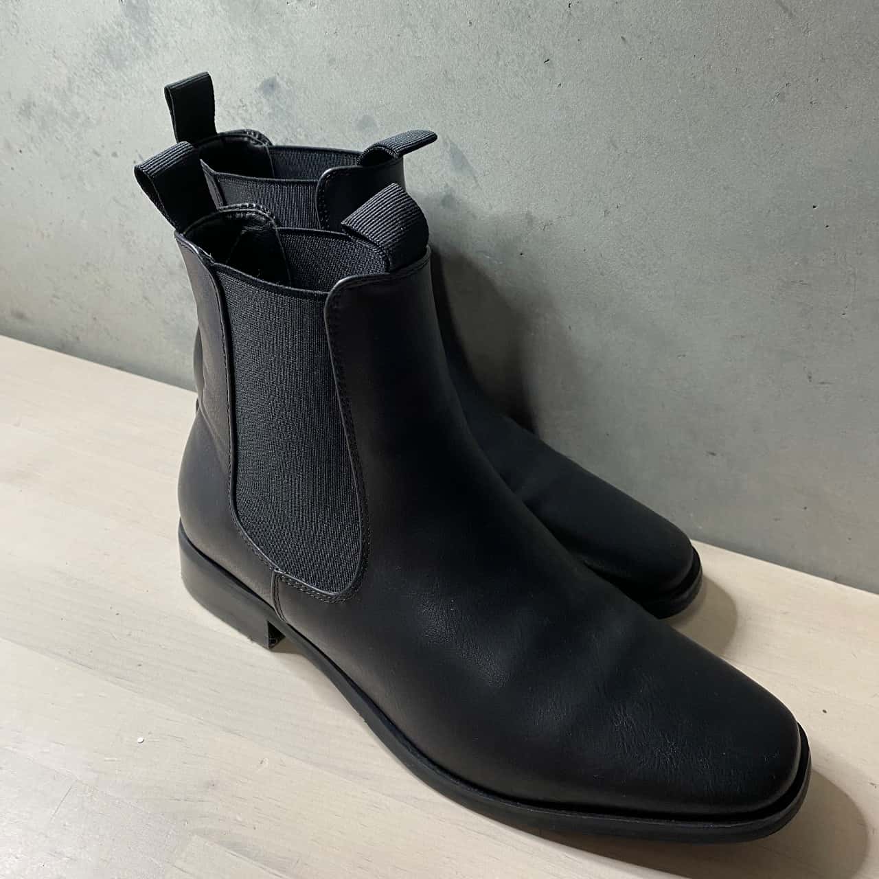 Verali Black Leather Ankle Boots Size 39(s)