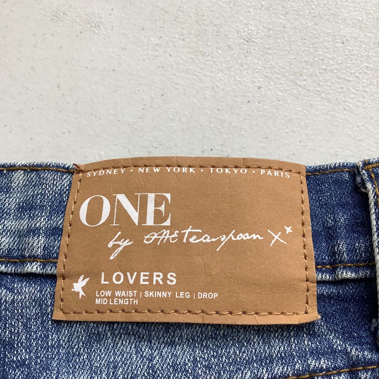 One Teaspoon Womens Label Size 24 Low Rise Denim Shorts Blue