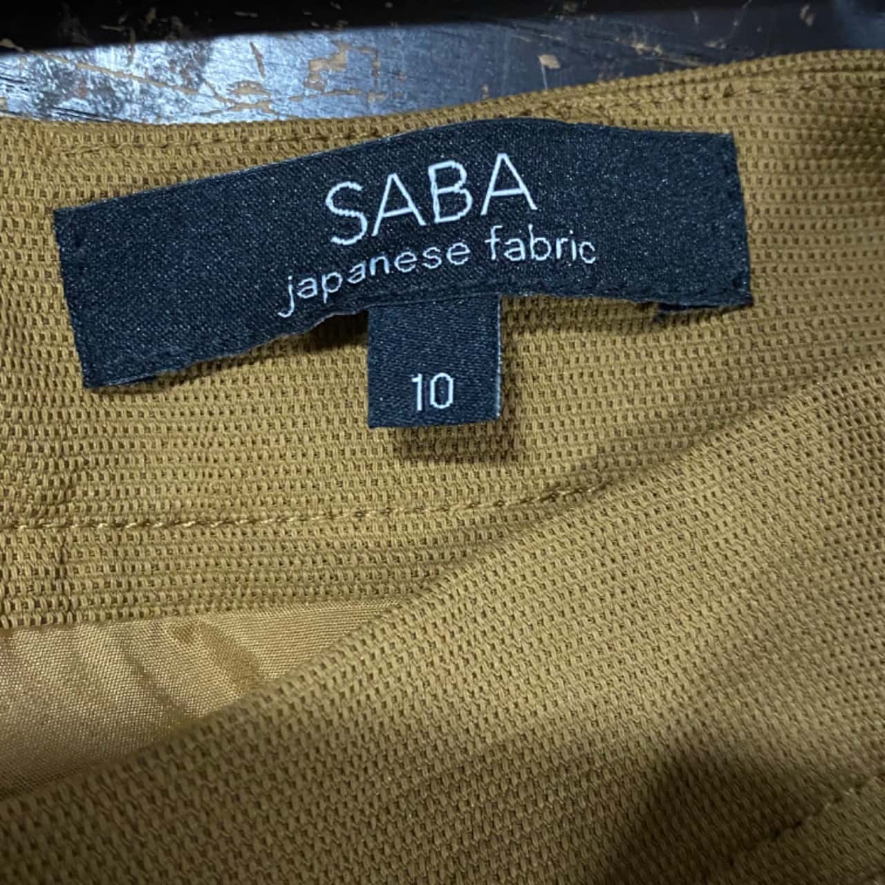 SABA Tan Split Front Skirt Size 10(s)