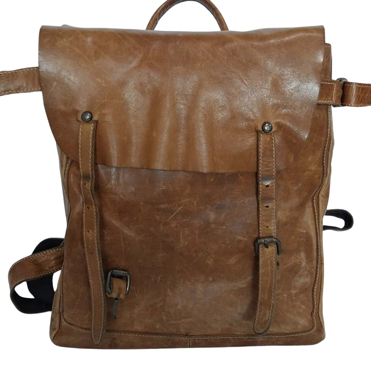 Unbranded Unisex Backpack, leather, Brown (s)