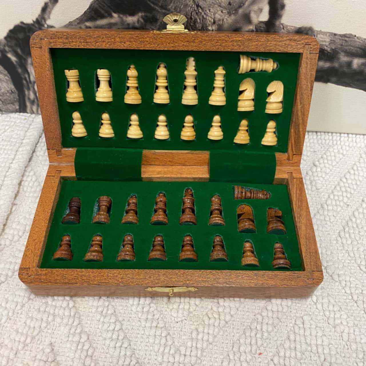 7.5inch Wooden Travel Chess Set (s)