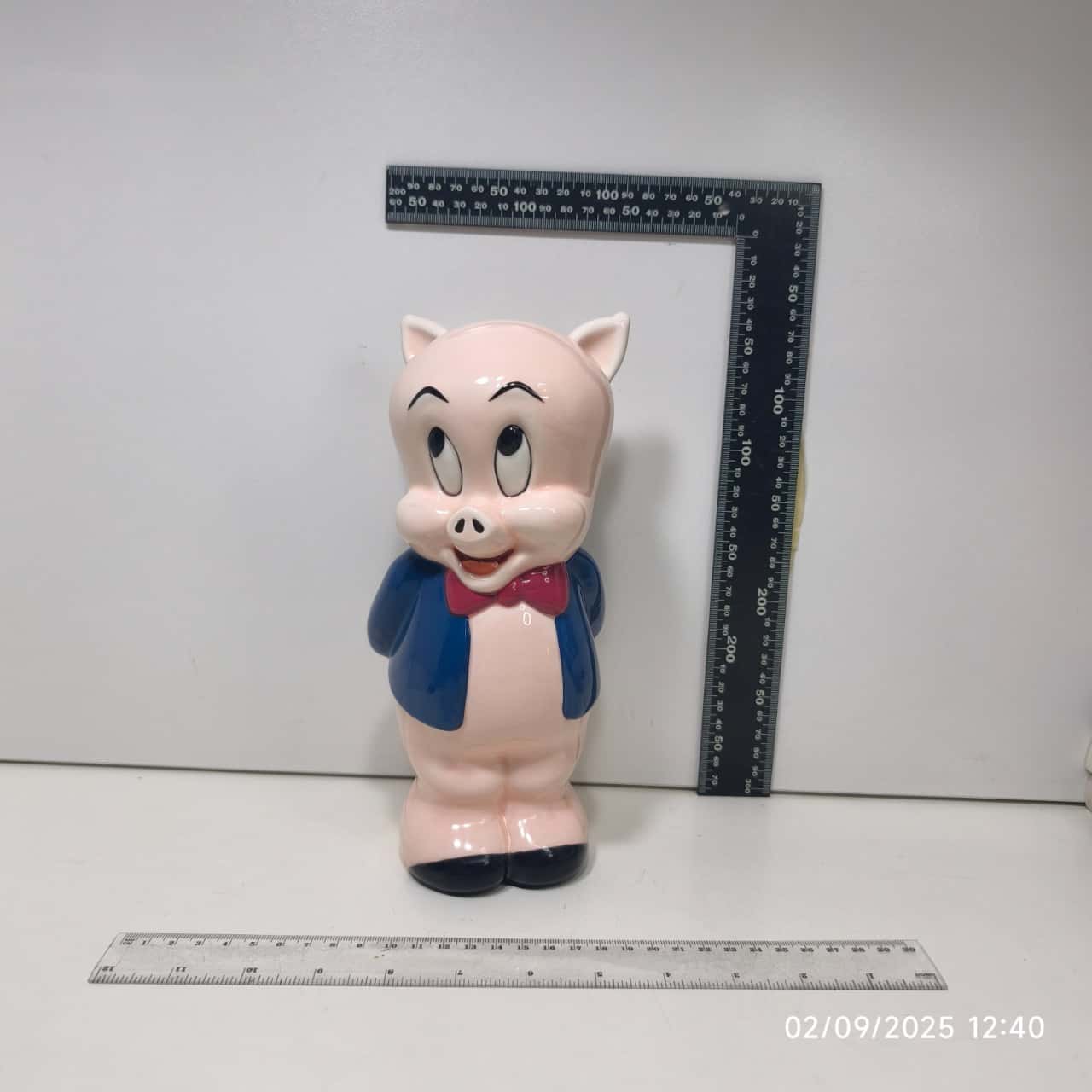 Original 1994 Warner Bros Official Collectable Coin Money Box Signed (s)