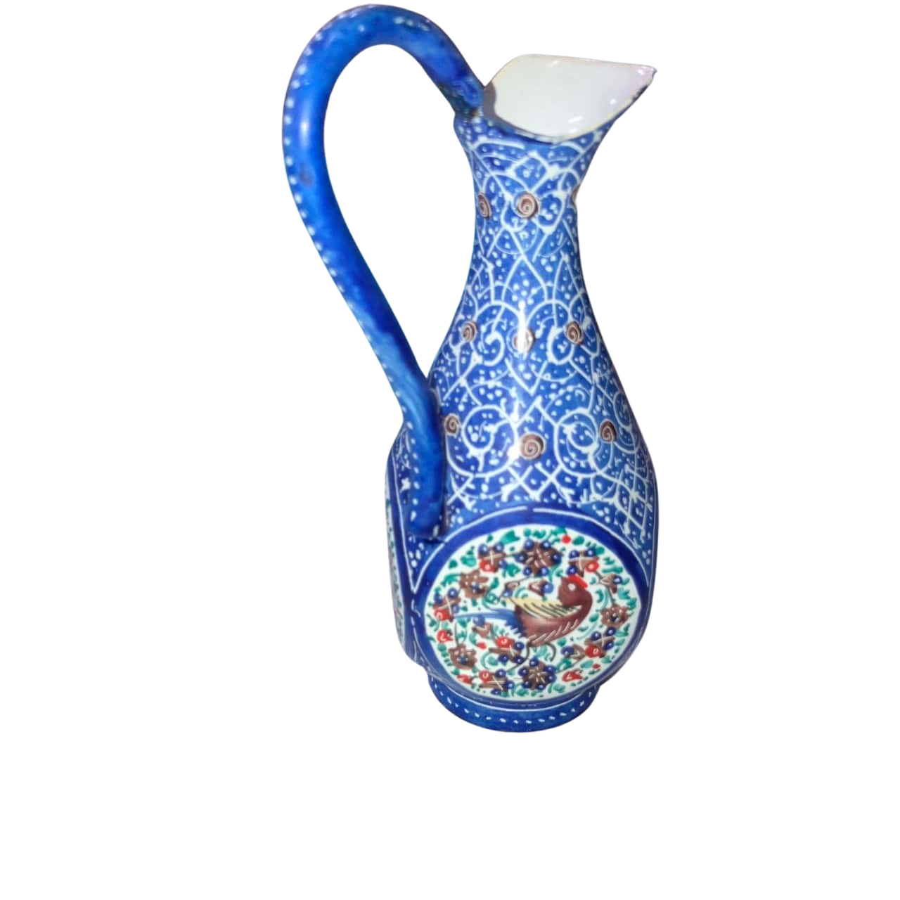 Metal with enamel Persian Jug