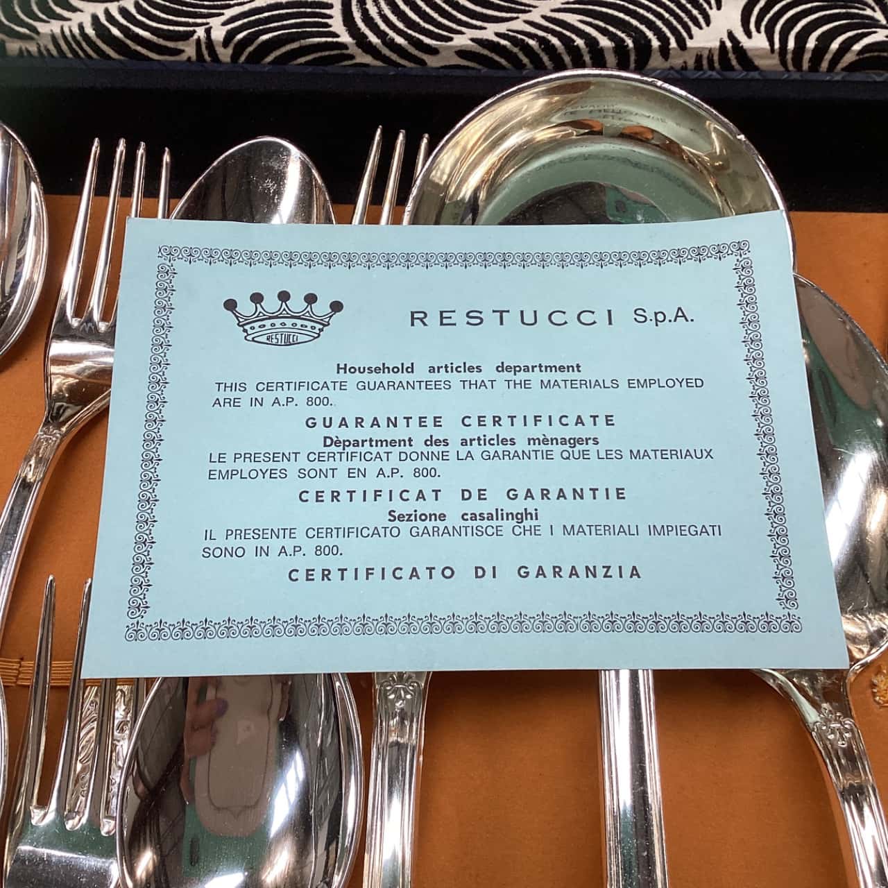 RESTUCCI cutlery set - Made in Italy (s)
