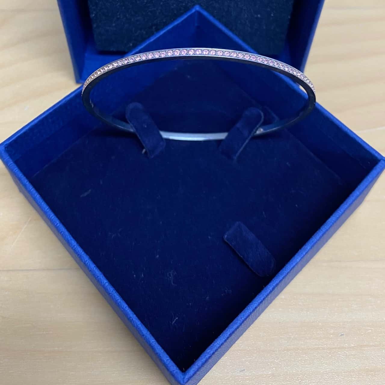 Swarovski Womens Pink Crystal Bangle (s)