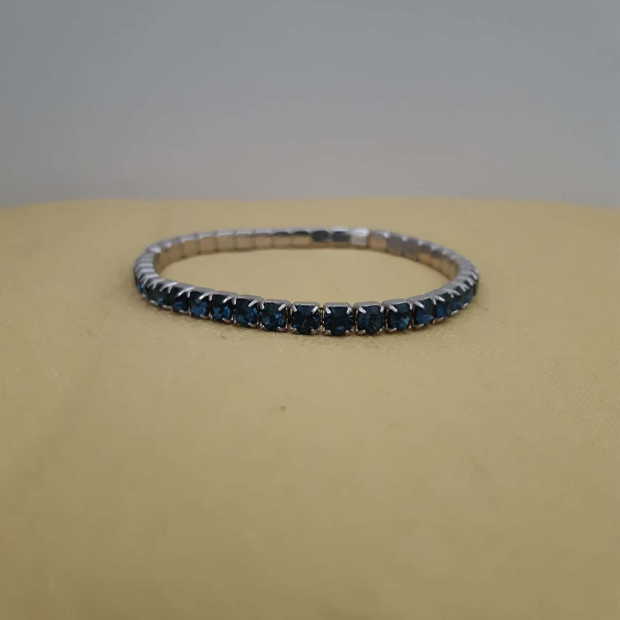 Blue and Silver Stretch Bracelet(s)