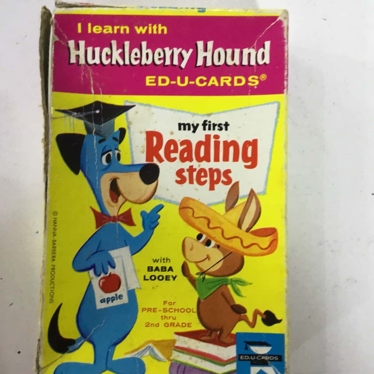 Vintage Huckleberry hound Kids Educational Cards