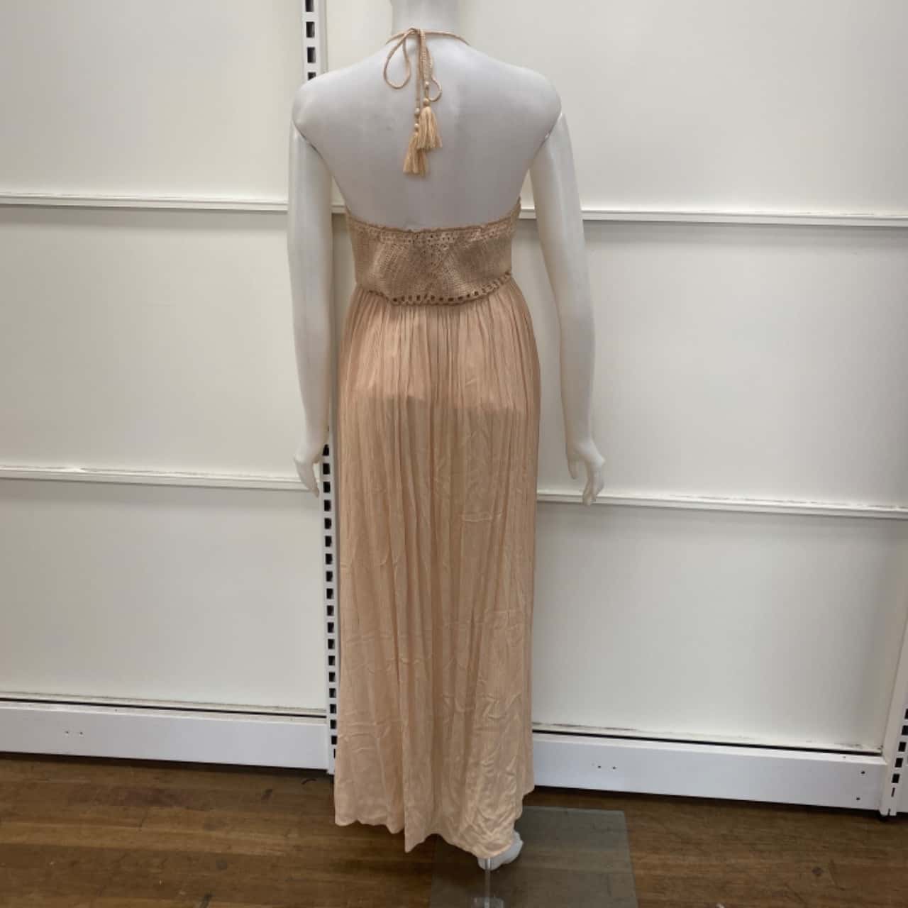 TEMT Women's Size S / M Maxi Dress Beige (s)