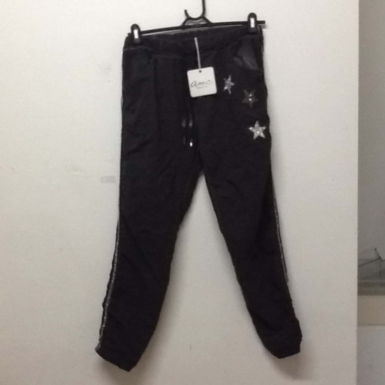 Womens Black /Silver Pants Amici brand(s)