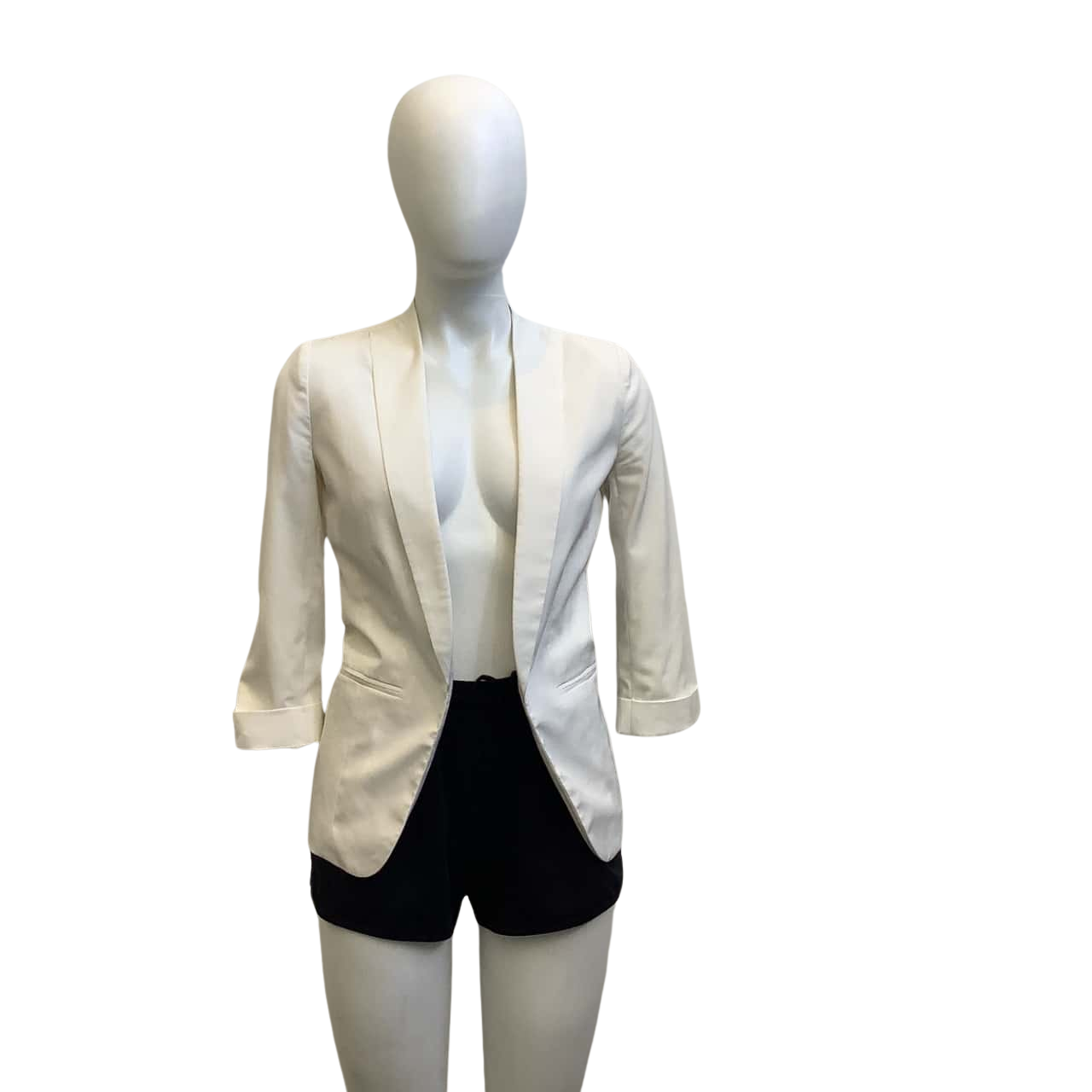 Forever New Womens Size 4 Open Blazer White