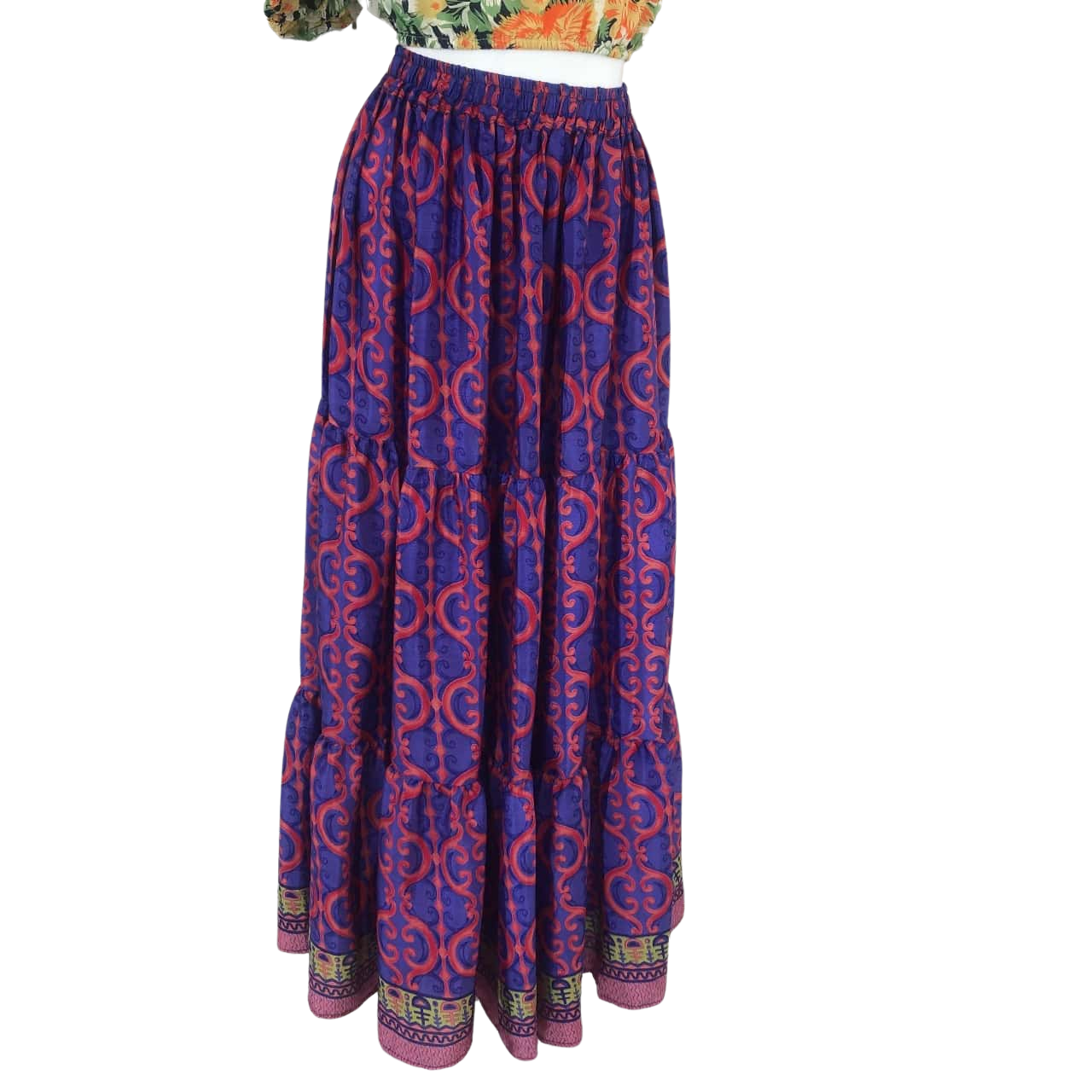 REDUCED Tree Of Life Boho Style Patterned Maxi Skirt BNWT