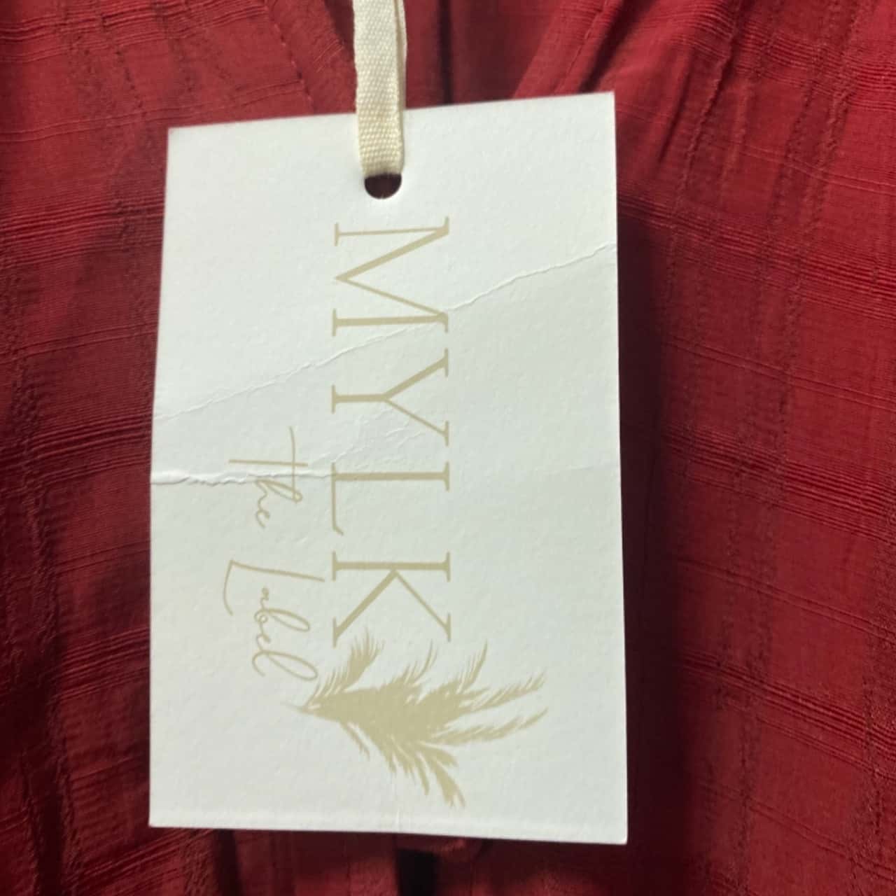 Mylk the label Size 14 Maroon boho style dress new (s)