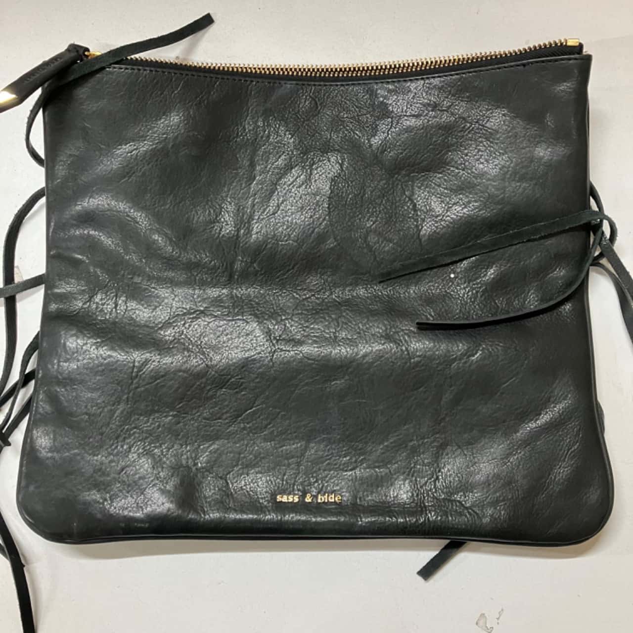 Sass & Bide Womens Leather Clutch Black (s)