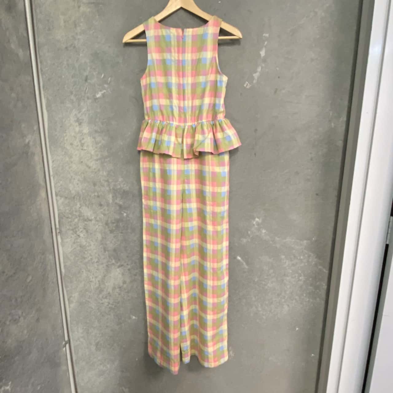 MONKI Womens Size XXS Jumpsuit Checked / Multicoloured (s)