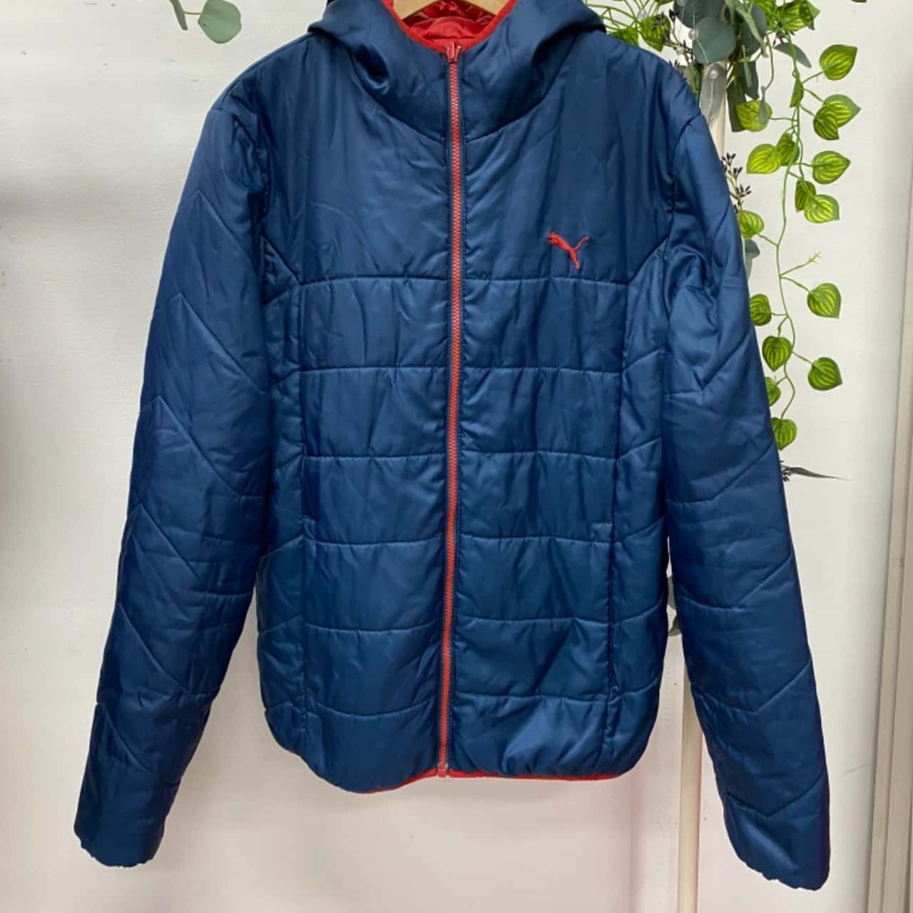 REDUCED Cool Puma Mens Blue/Red Reversible Jacket Size Medium (s)