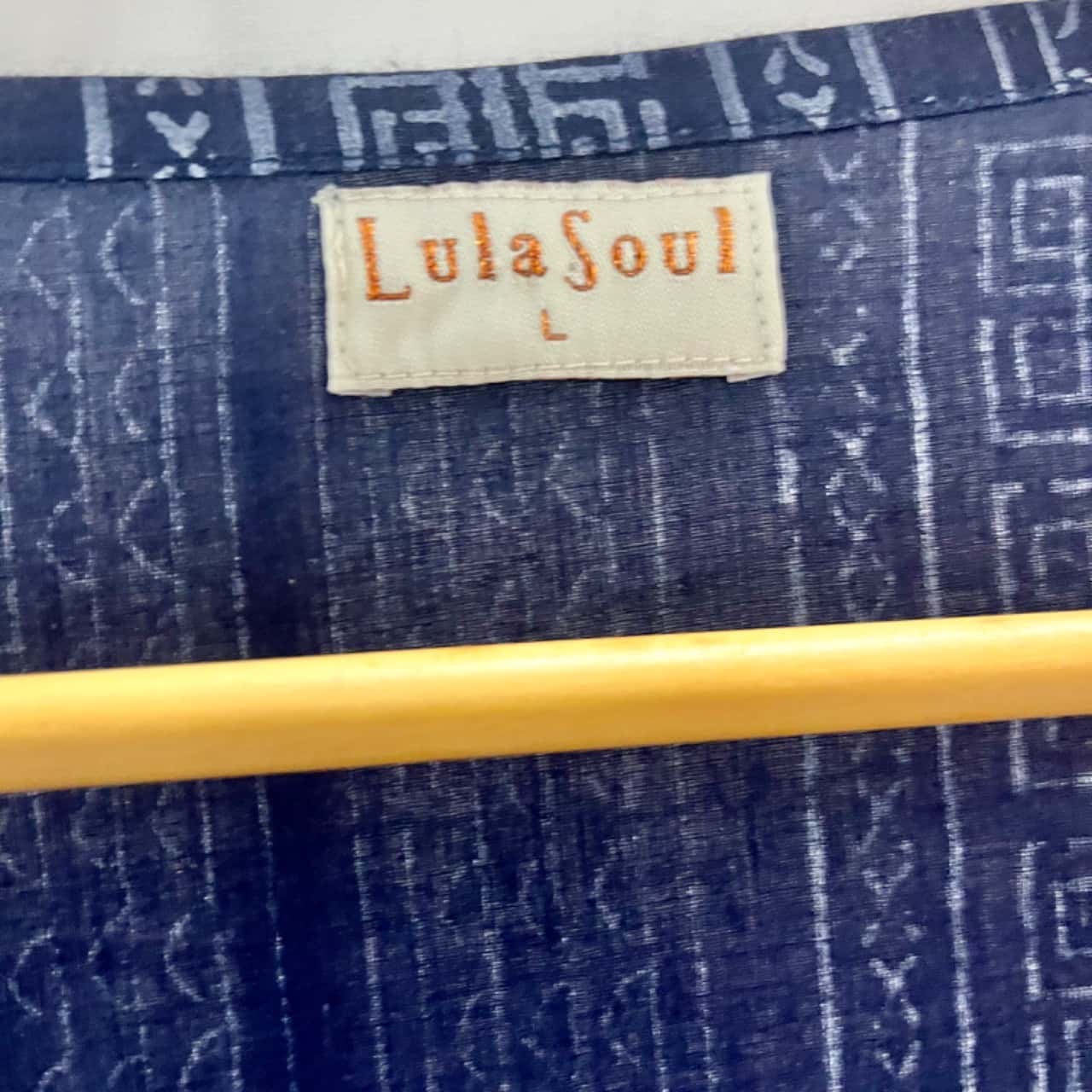 Lula Soul Boho midi Blue/pink floral Midi dress Size L(s)