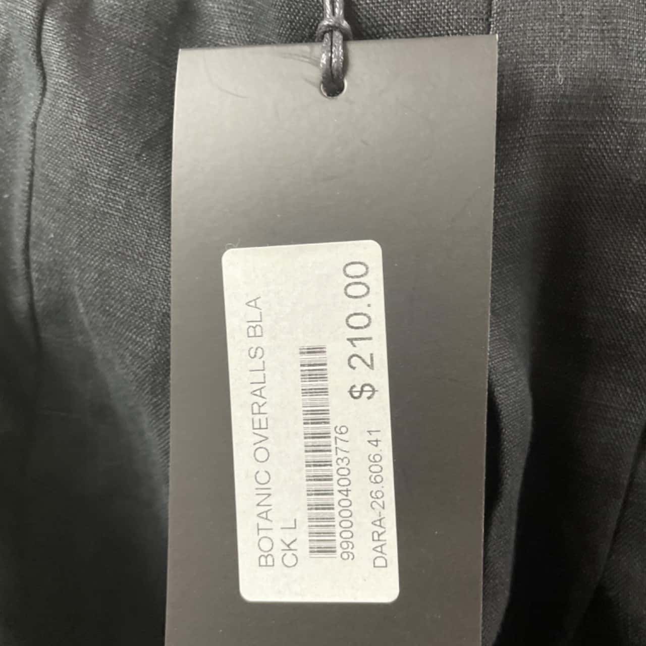 Backstage Womens Size L Overalls Black (s)