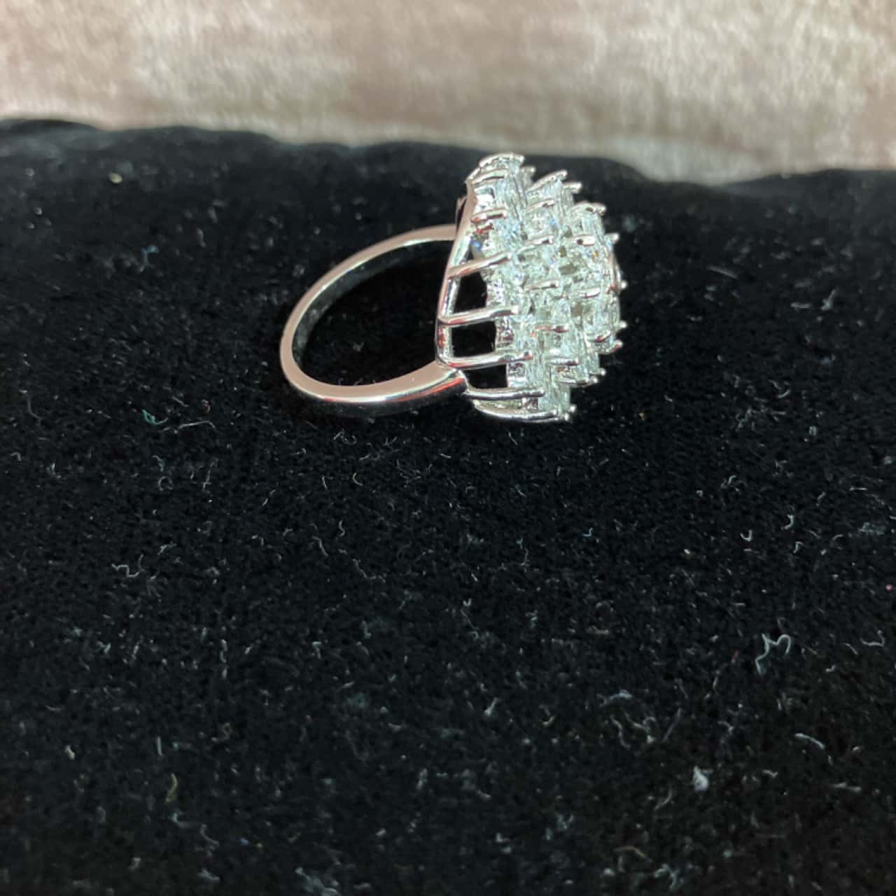 Women's Diamante Three Circle Layer Ring (s)
