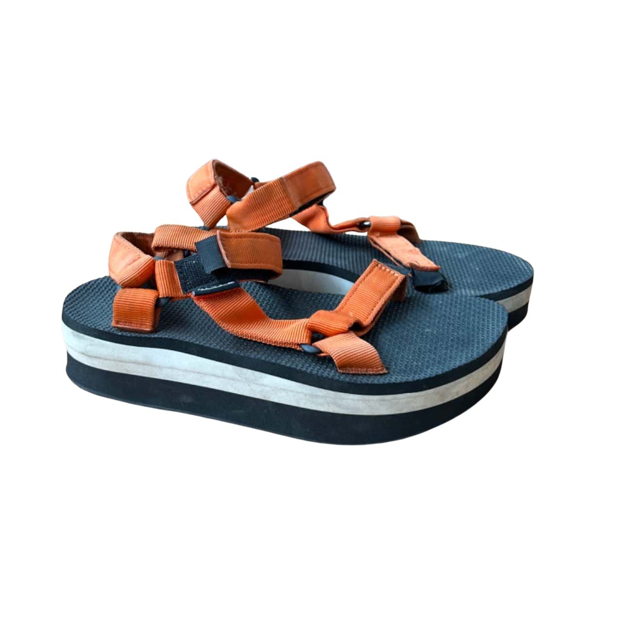 Teva Womens Size EUR 39 Orange platform(s)