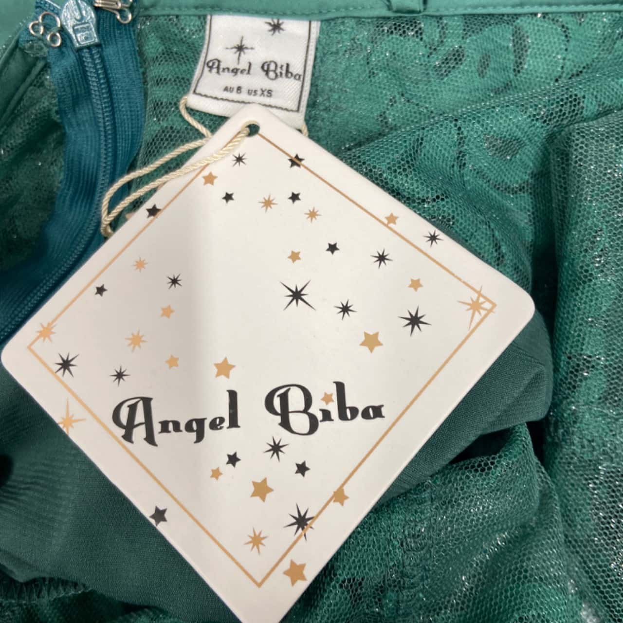 Angel Biba Womens Size 6 Formal Dress / Midi Dress / Shoestring Strap ...