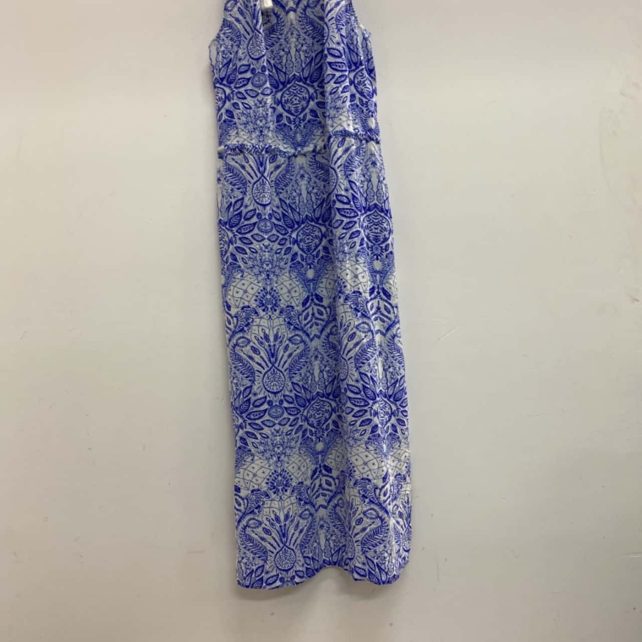 Sportscraft Womens Size 14 Shoestring Strap Blue / White (s)
