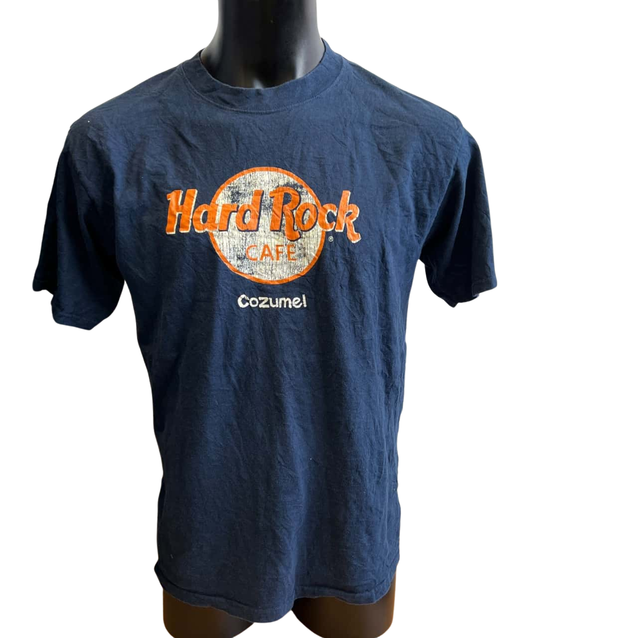 Hard Rock Mens Size US L Hard Rock Cafe Cozumel T-shirt Navy Blue