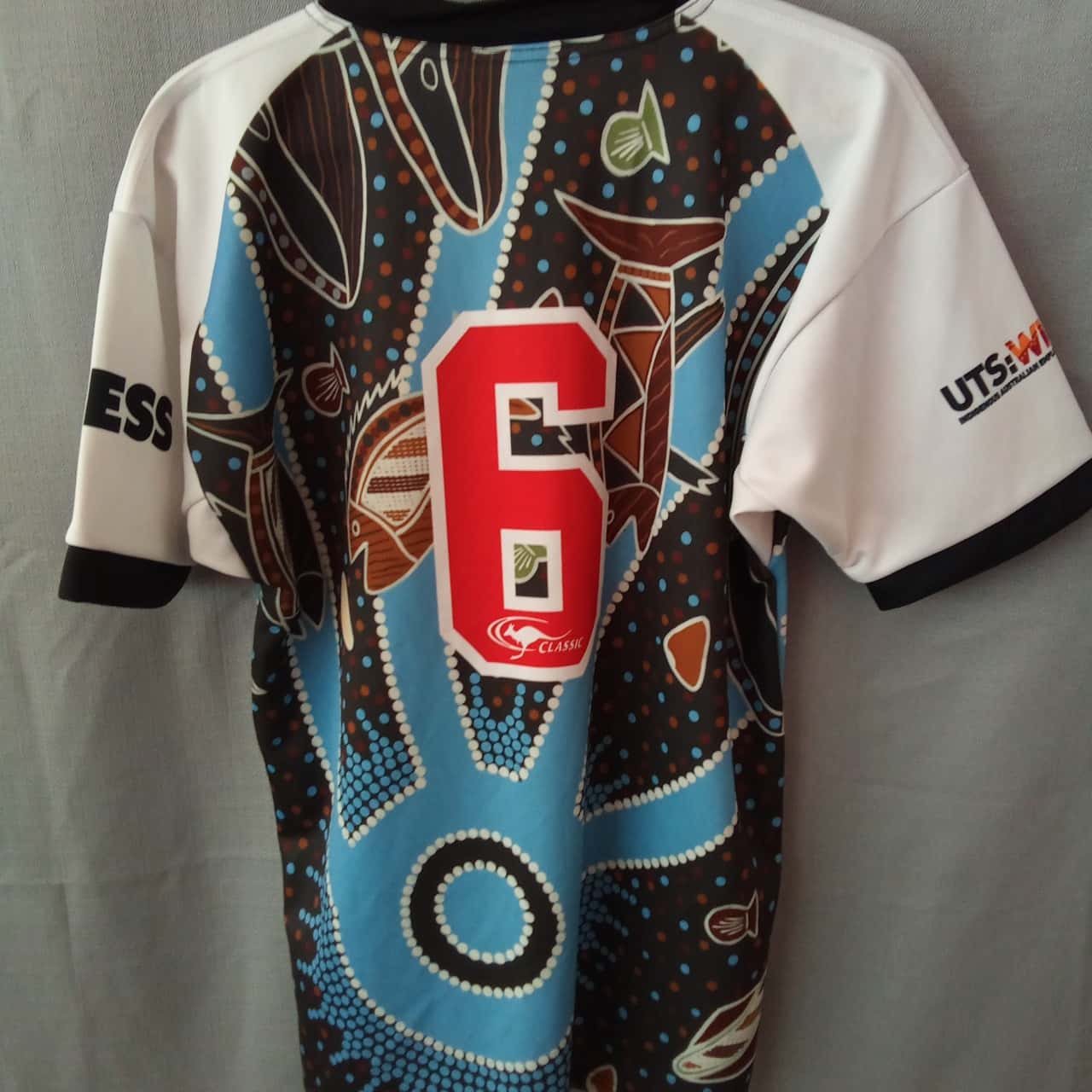 Classic Mens UTS Jumbunna Indigenous House of Leaning Tshirt Size M UAF(s)