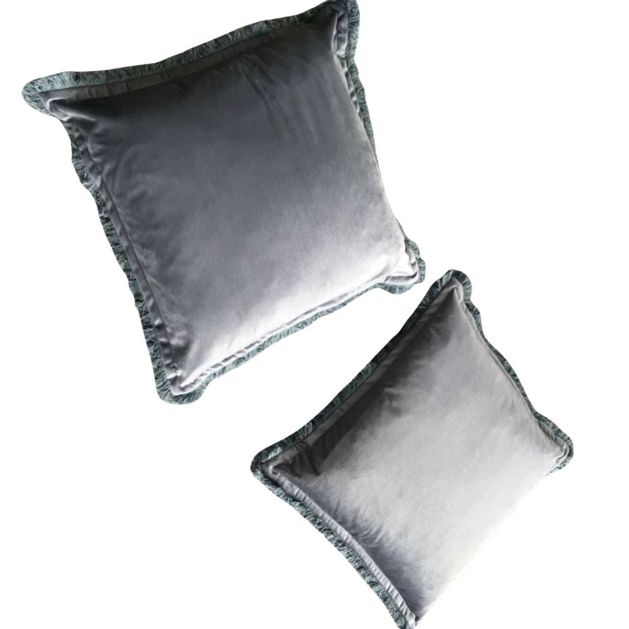 BNWT 2 x Beautiful Soft Grey / Blue Square Early Settler Cushions RRP ...