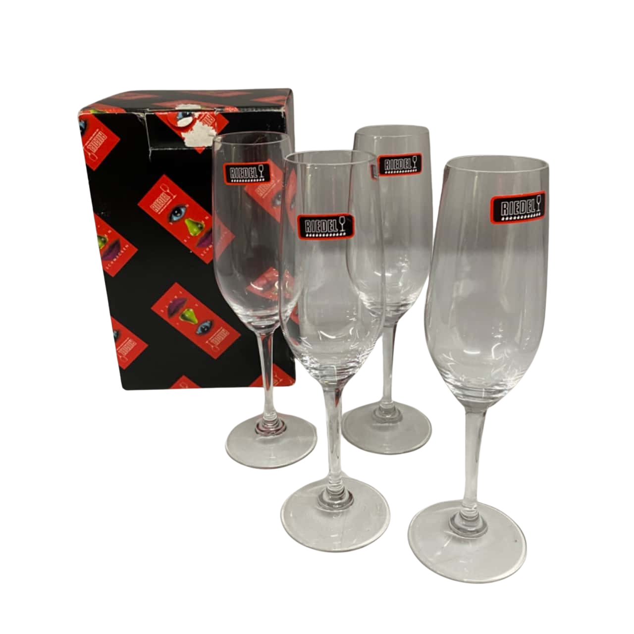 4x Riedel Champagne Glasses
