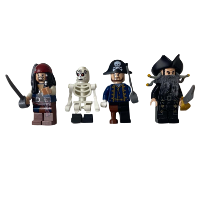 Lego Minifigures Pirates of Carribean (Jack Sparrow /Skeleton Barbosa ...