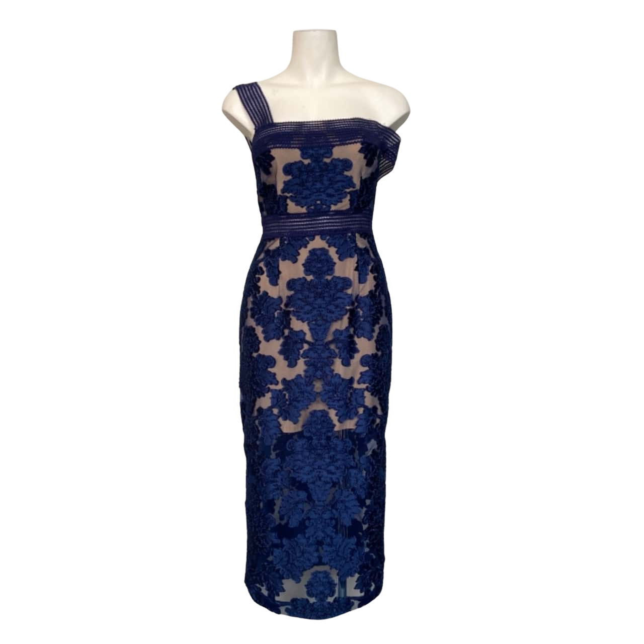 alice McCall Womens Dress Size 8 Black / Blue (s)