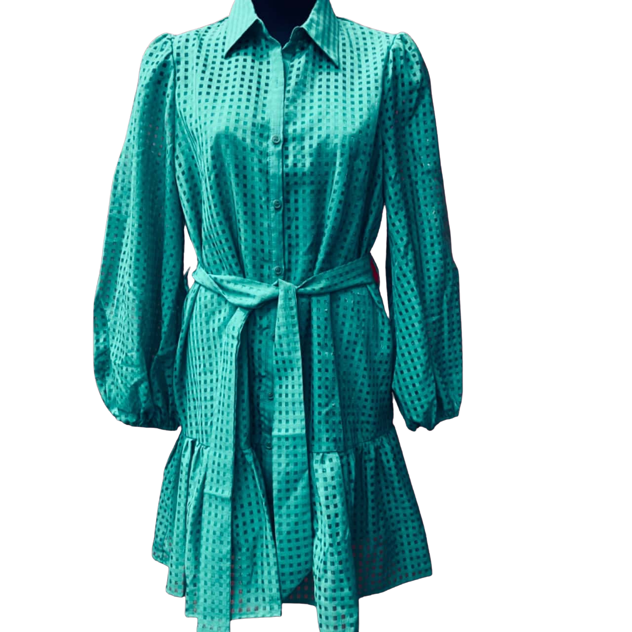 St Frocks Womens Size 12 Long Sleeve Green Shirt Style Dress RRP: $89.90(s)