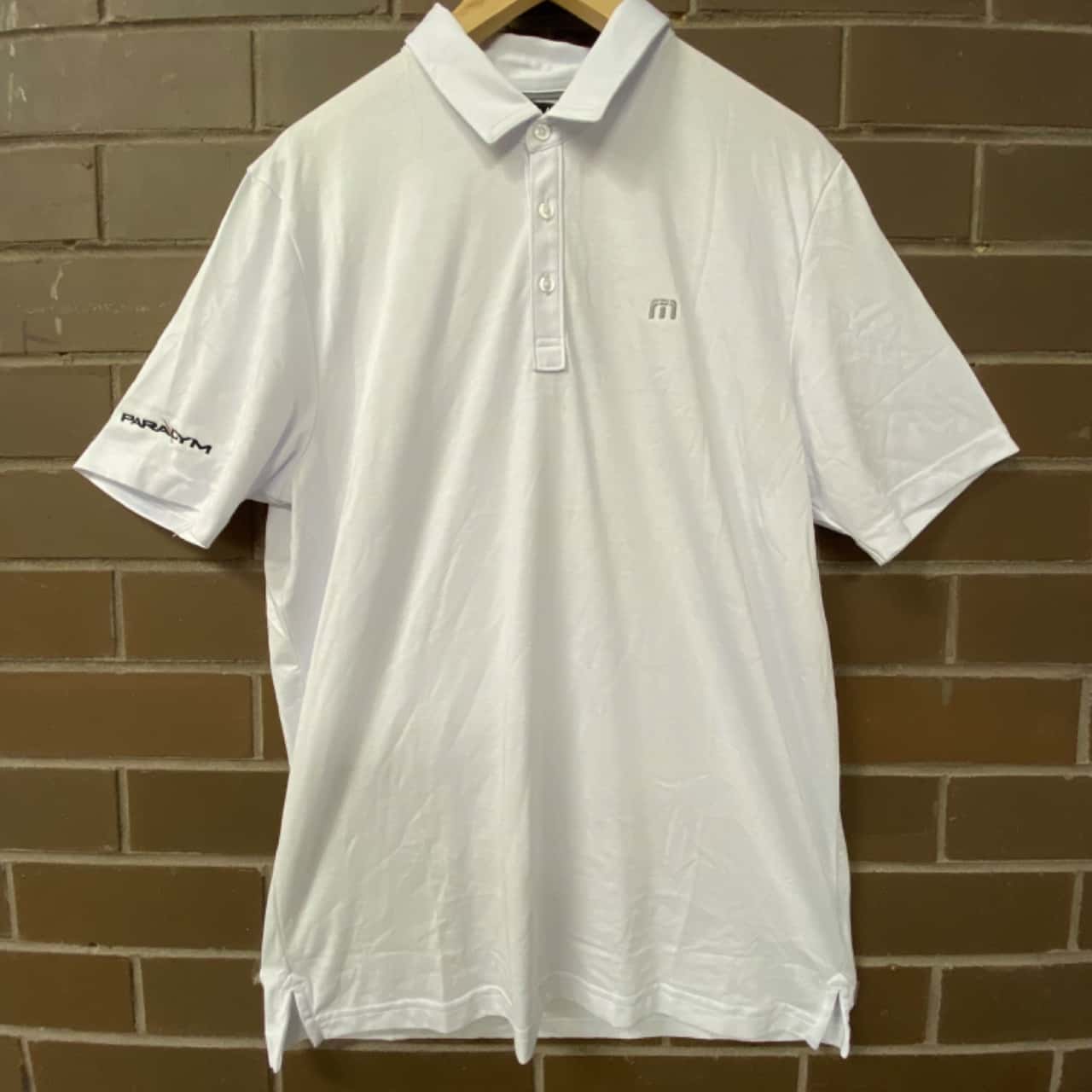 Travis Mathew Zinna Polo, Mens, Size L, White