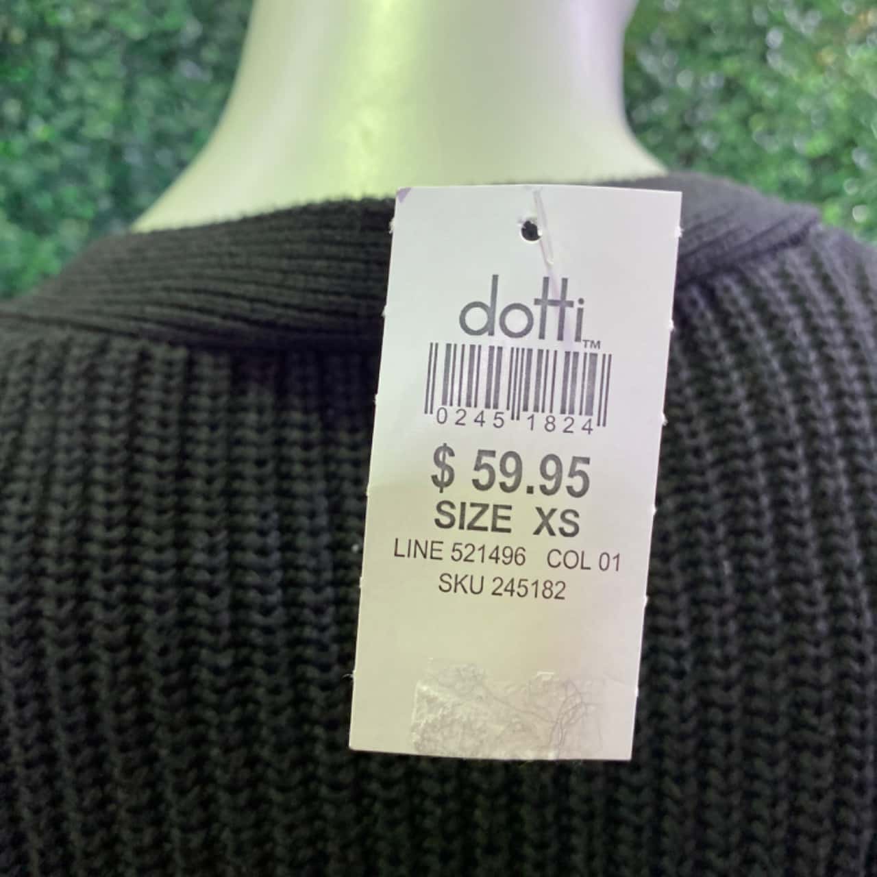 Dotti Womens Size XS Cardigans Black (s)
