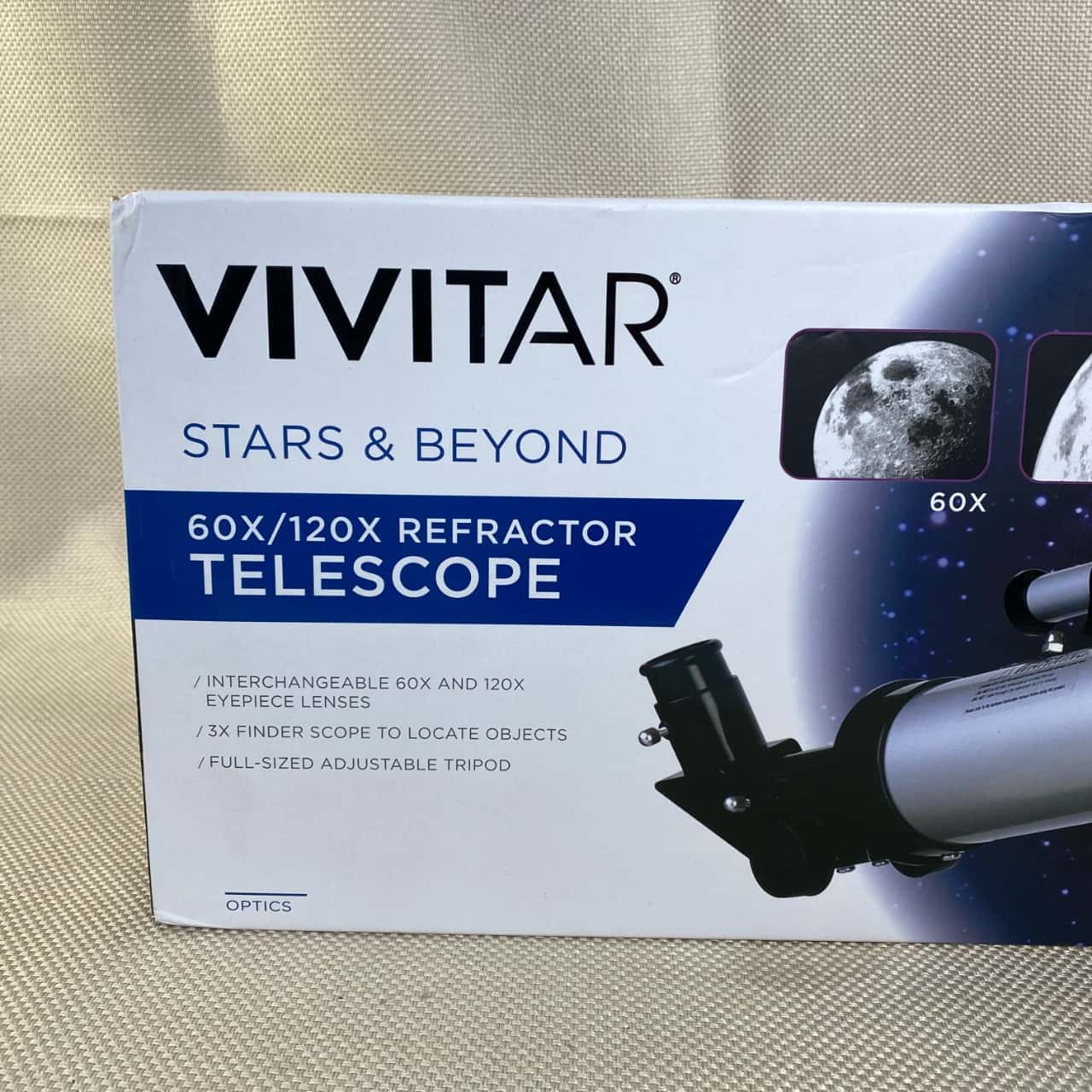 Vivitar Stars & Beyond 60x/120x Refractor Telescope ***Used but in very ...