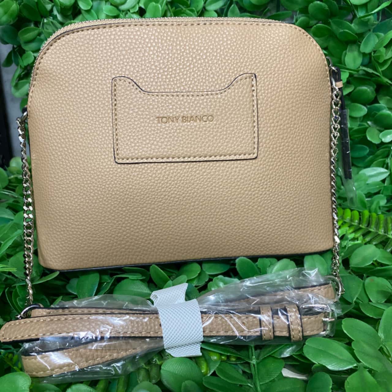 Tony Bianco Womens Handbag Brown with long strap new (s)