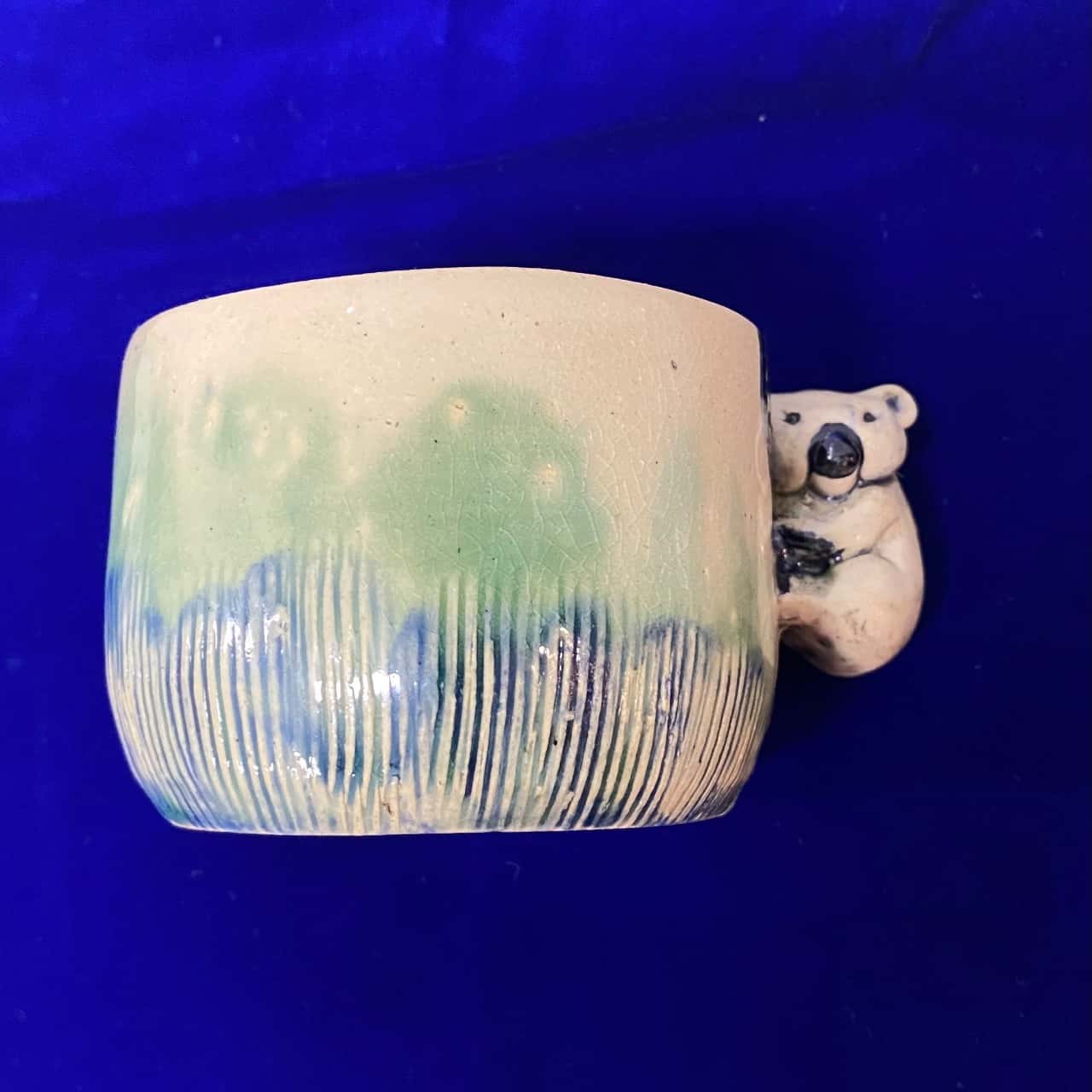 Rare Handmade Philippa James Pottery Cup/Mug with Koala