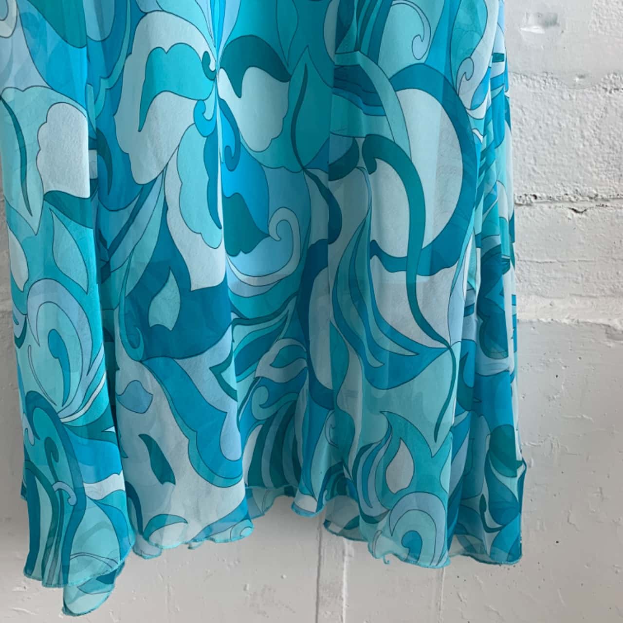 Queenspark Size 8 Y2K Blue Maxi Dress (s)